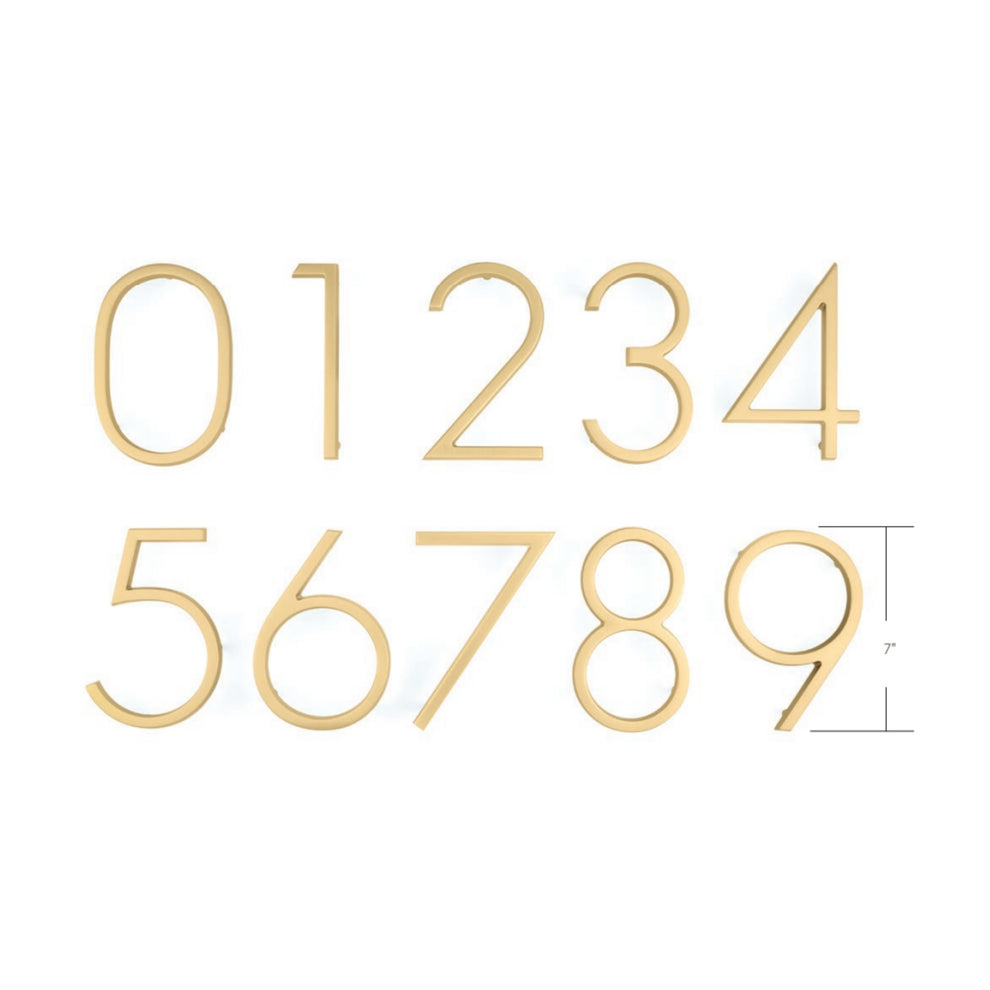 7" Modern House Numbers – Hardware Collection Technologies