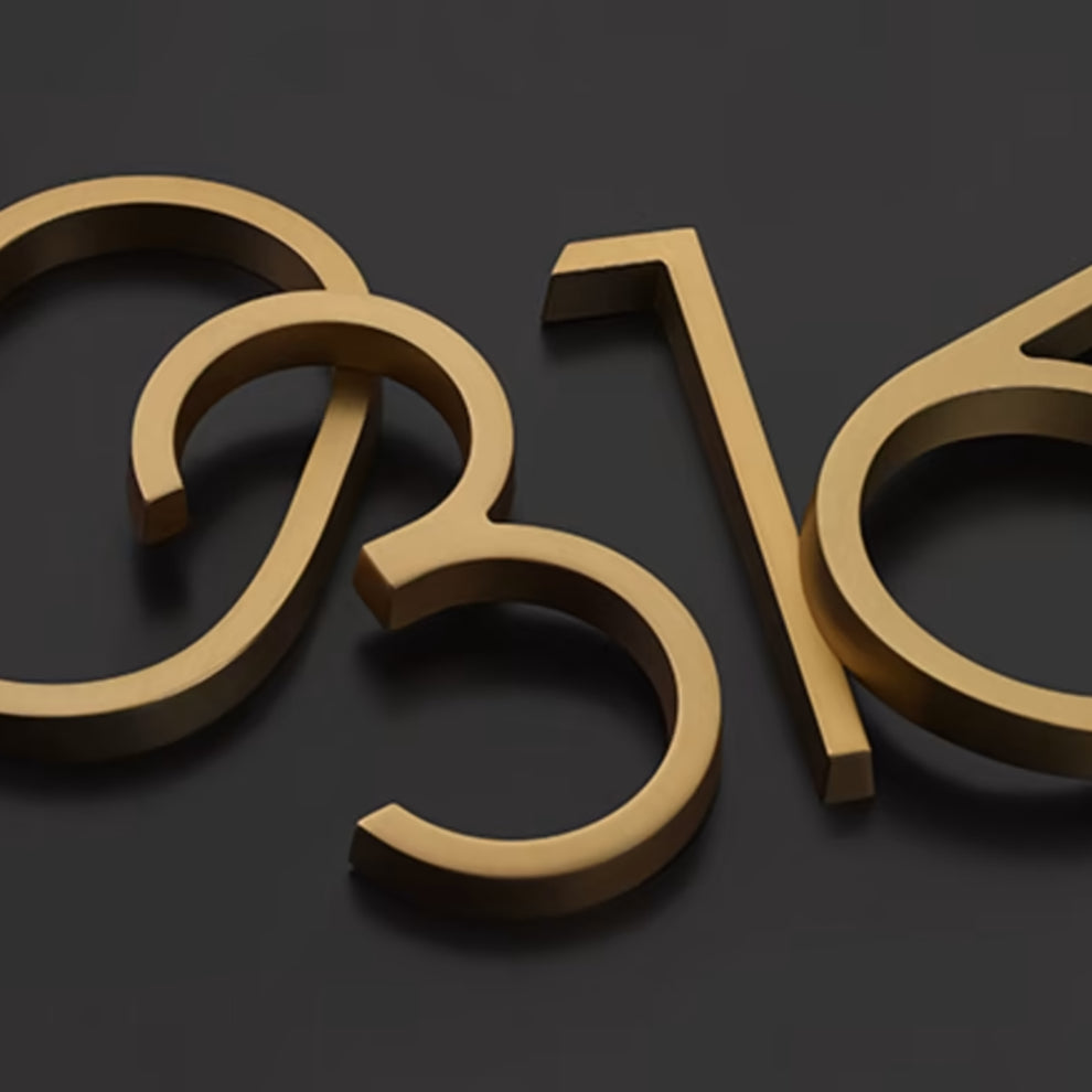7" Modern House Numbers – Hardware Collection Technologies