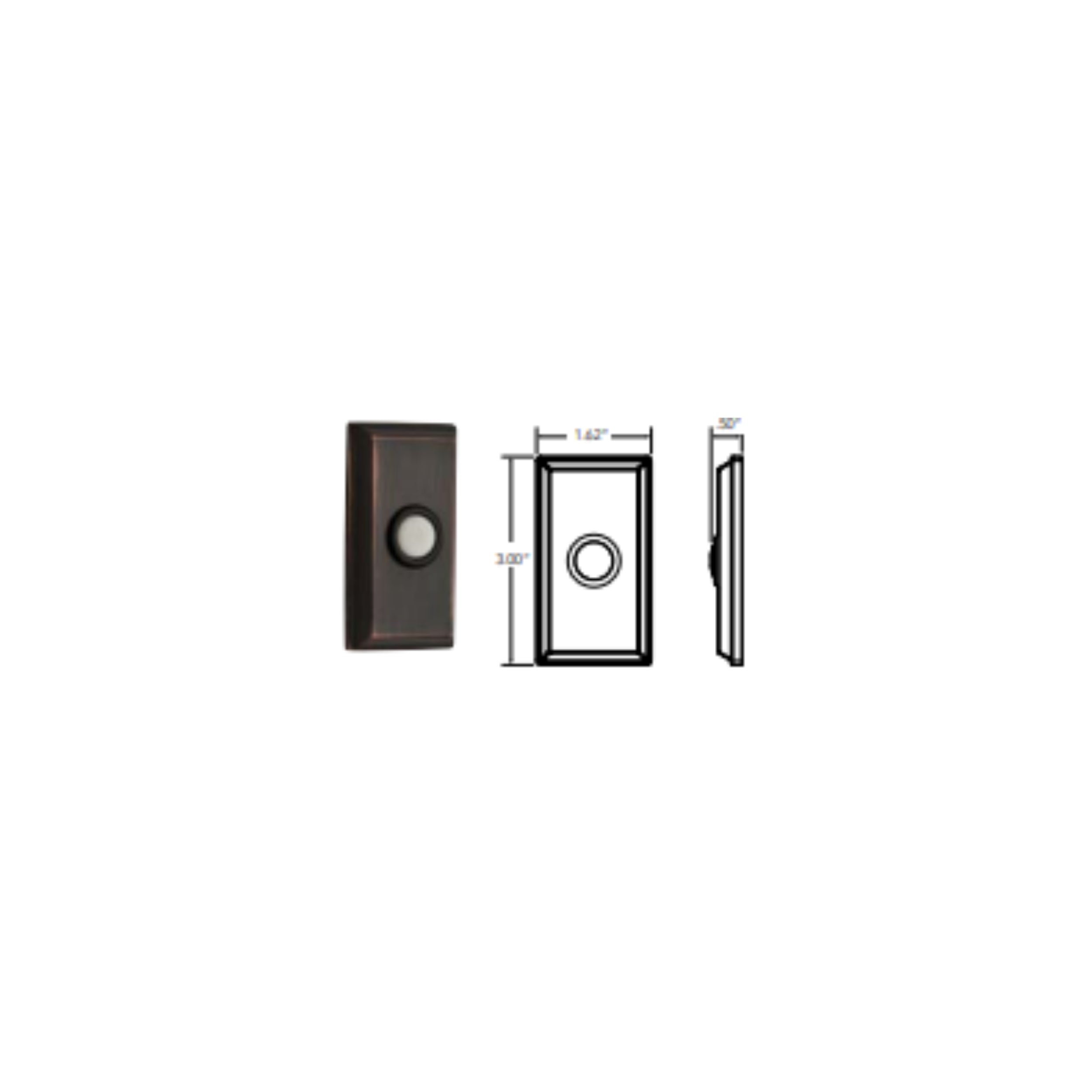 Rectangular Bell Button – Hardware Collection Technologies